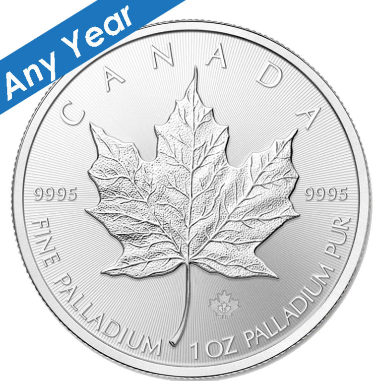 DBS Coins » Palladium Maple Leaf 1 oz. (Date of our Choice)